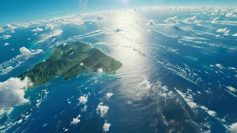 Discover an Island Surrounded by Vast Ocean Waters through an ...