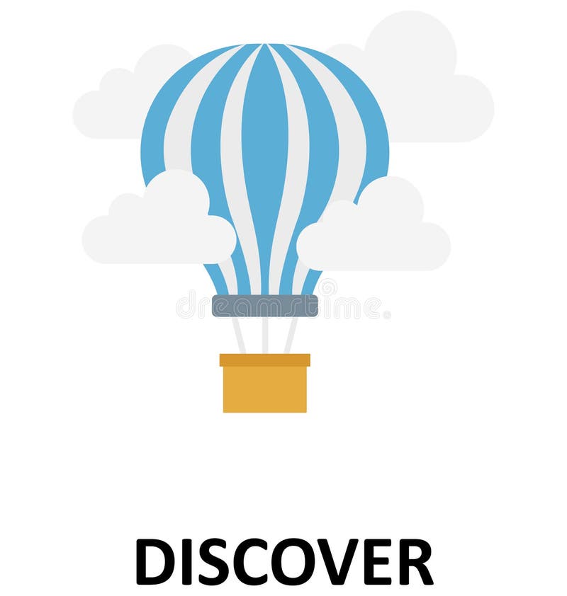 Discover Isolated Color Vector Illustration Icon Stock Illustration ...