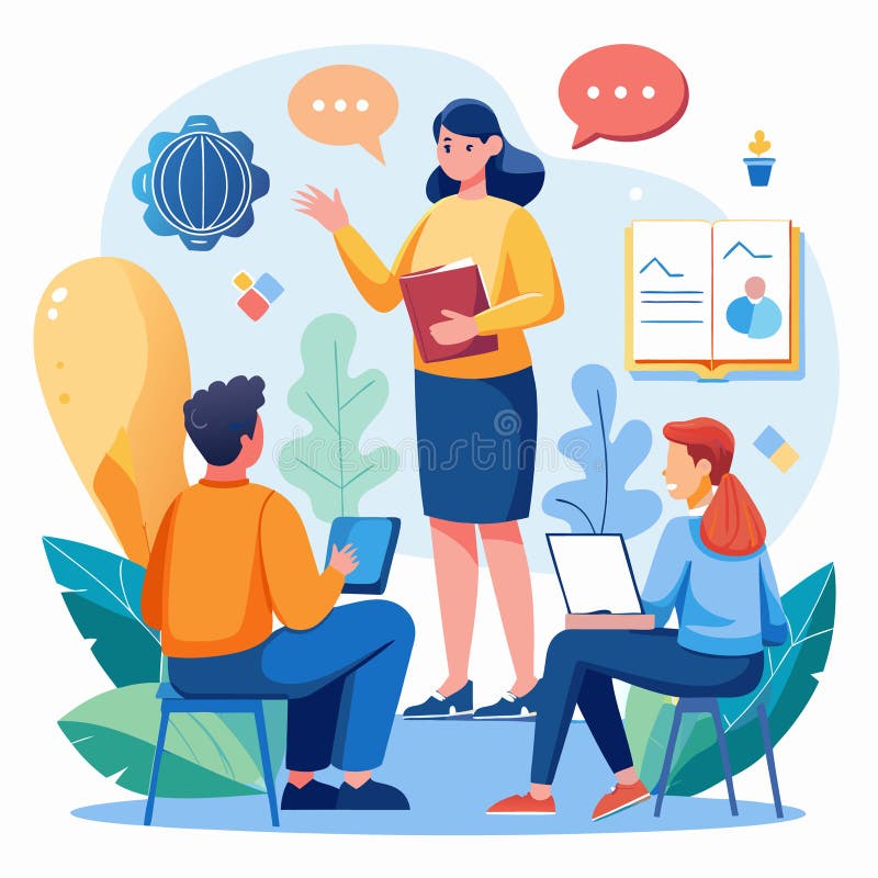 A Life Skills Coach Leading a Workshop on Effective Communication ...