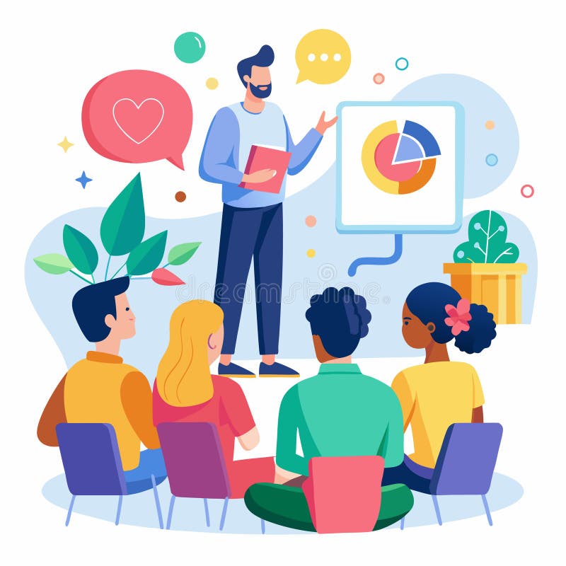 A Life Skills Coach Leading a Workshop on Effective Communication ...