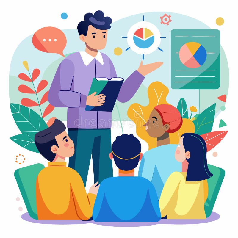 A Life Skills Coach Leading a Workshop on Effective Communication ...