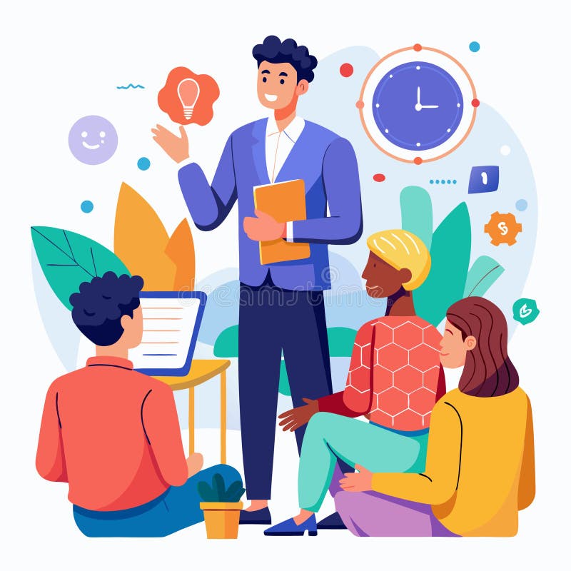 A Life Skills Coach Leading a Workshop on Effective Communication ...