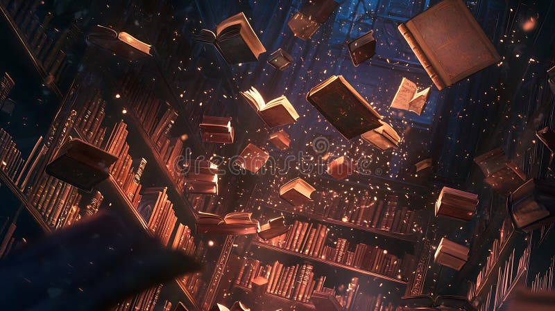 Discover the Magic of an Enchanted Library Where Floating Books Ignite ...