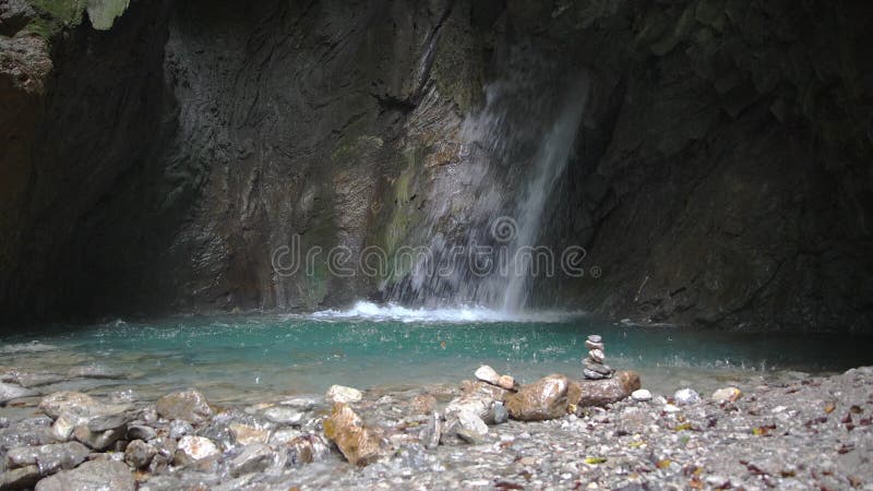 Discover the Magic of the Gorg D Abiss Waterfall Stock Footage - Video ...