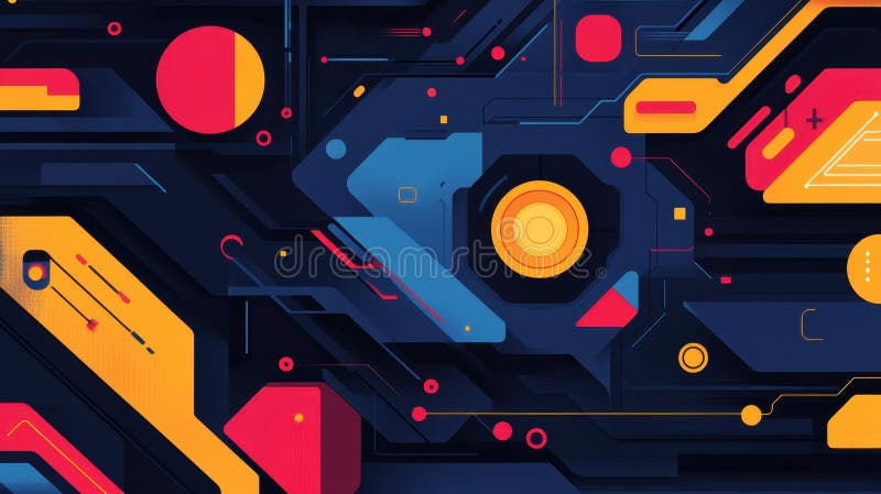 Discover a Modern Digital Landscape Where Abstract Technology Meets ...