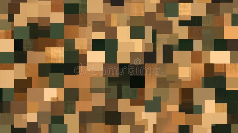 Discover a Modern Pixel Military Camouflage Pattern in Green and Brown ...