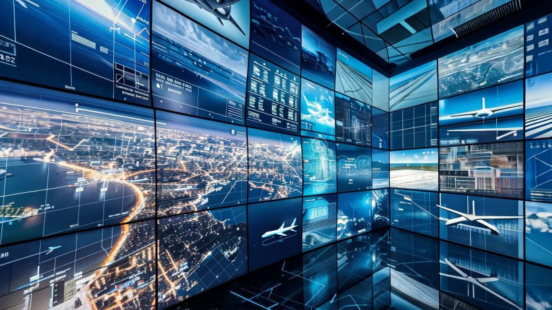 Discover a Modern Simulation Center with Large Screens Displaying ...