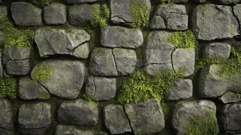 Discover Mossy Stone Wall Textures, a Detailed Look at Rustic Rock ...