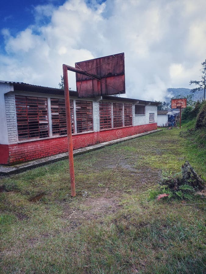 Old Rural School: Timeless Connection with Nature Stock Image - Image ...