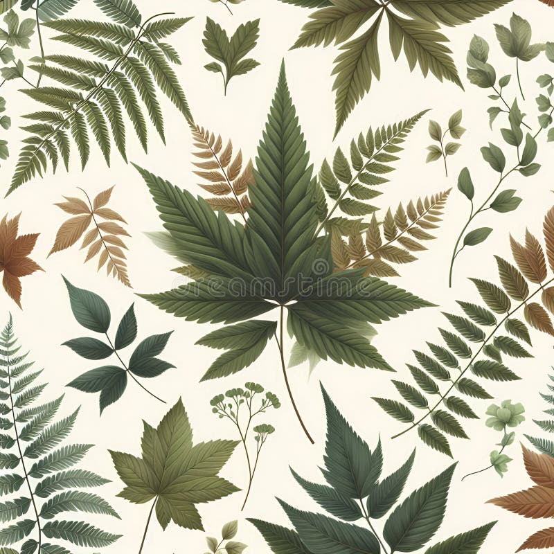 Forest Haven: Pine Trees and Leaves Background Design, Generative AI ...