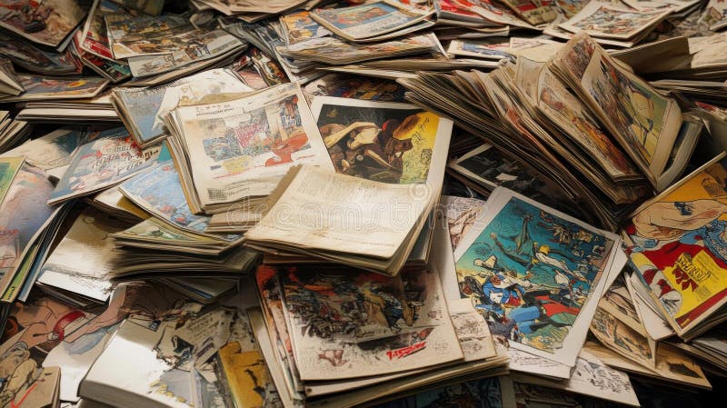 Discover Pile of Interesting Old Art Prints and Illustrations, in ...