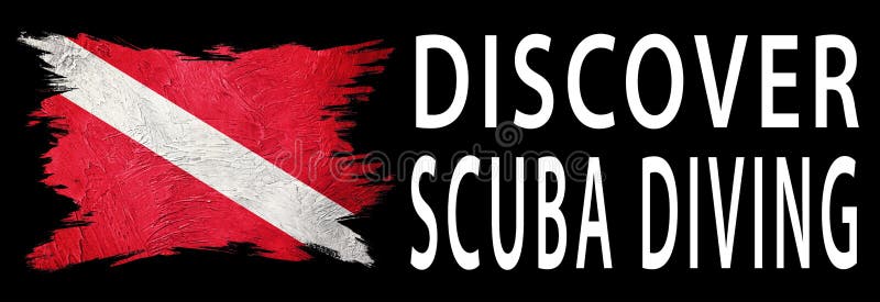 Discover Scuba Diving, Diver Down Flag, Scuba Flag Stock Illustration ...