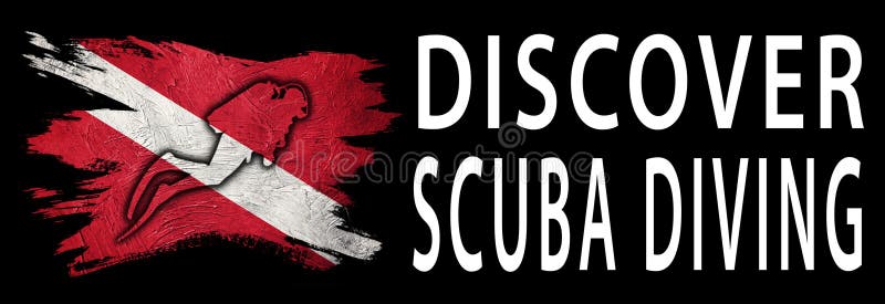 Discover Scuba Diving, Diver Down Flag, Scuba Flag Stock Photo - Image ...