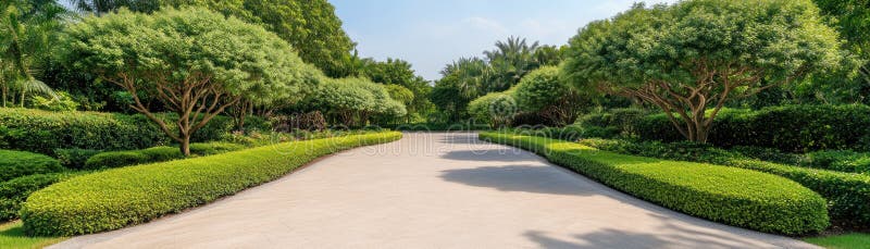 Discover Serenity on a Peaceful Path Lined with Charming Trees ...