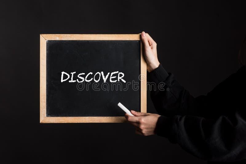 Discover Sign in Research and Science Stock Image - Image of research ...
