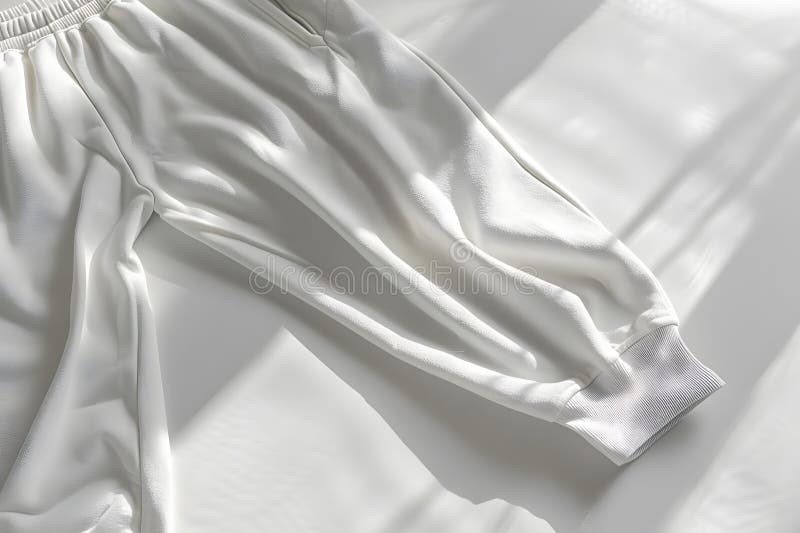 Discover the Softness, Luxurious White Sweatpants Draped in Sunlight ...
