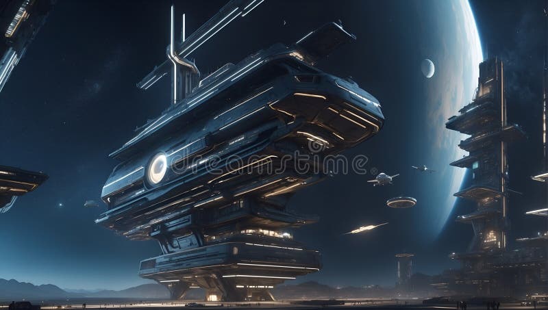 Stellar Gateway: Intergalactic Rendezvous.ai Generated Stock ...