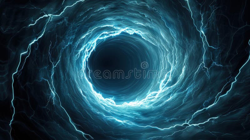 Discover a Stunning Blue Portal Effect with Dynamic Lightning Circles ...