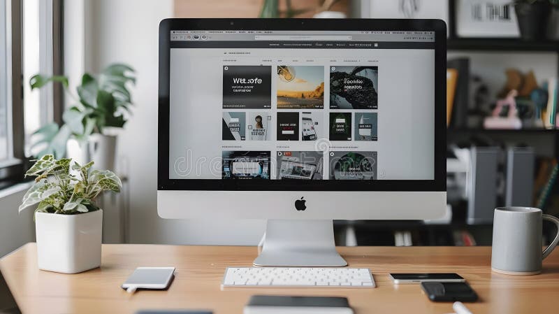 Websites Showcase Inspiring Visual Designs Stock Illustrations – 4 ...