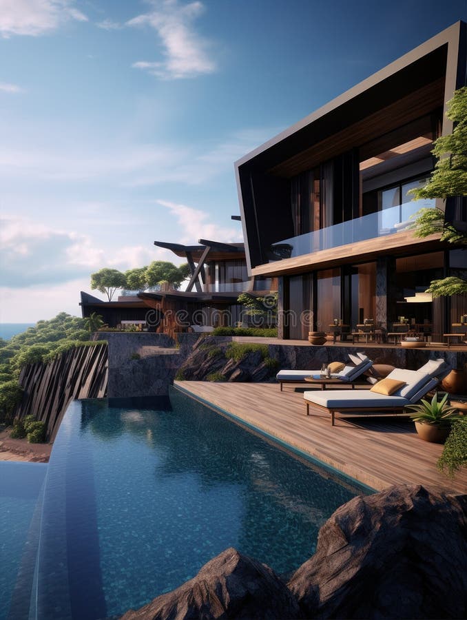 Discover this Stunning Modern Villa Featuring an Infinity Pool with ...