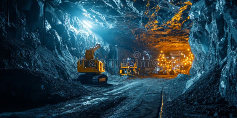Industrial Coal Mining Landscape Underground Scene Stock Photos - Free ...