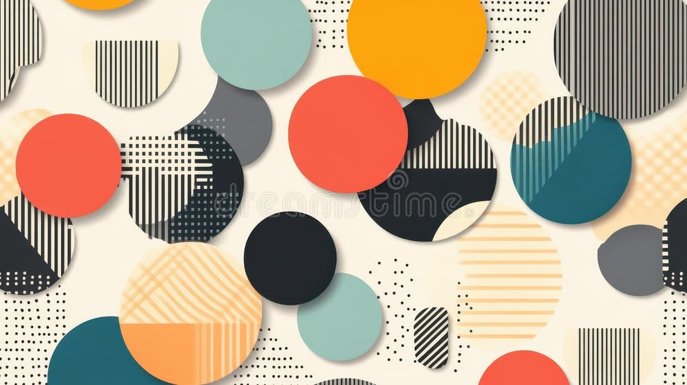 Discover a Subtle Abstract Geometric Pattern, Featuring Blurred Designs ...