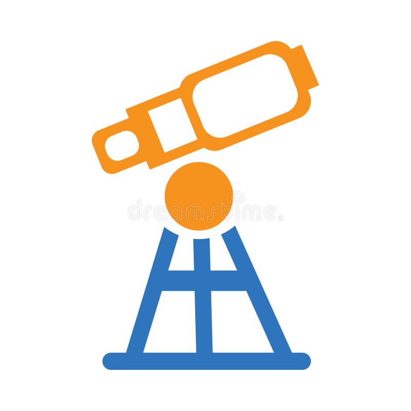 Discover, Telescope, Moon, Sky, View, Telescope Icon Stock Vector ...