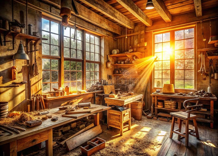 Discover the Timeless Craftsmanship of a Rustic Old Woodworking ...