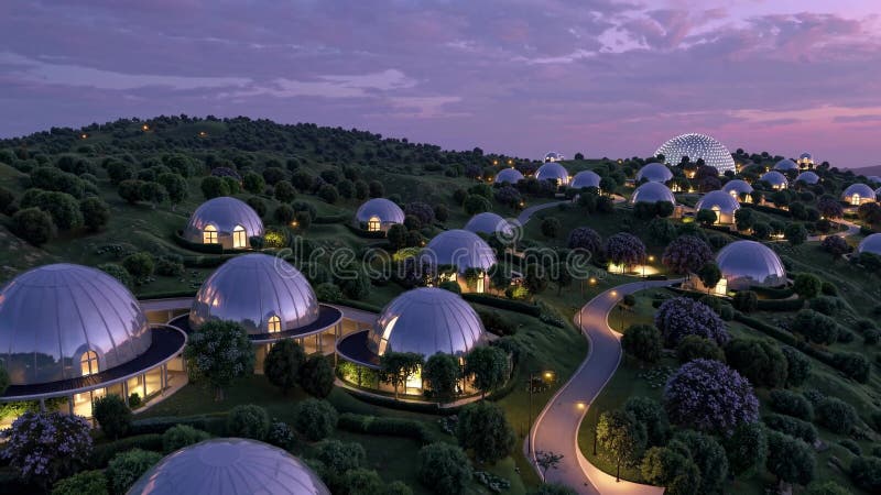 Discover Unique Dome-Shaped Accommodations Nestled in Nature at Sunset ...