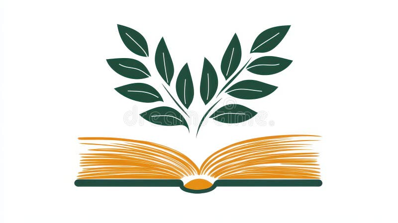 Discover a Unique Iconographic Logo Featuring an Open Book, Symbolizing ...