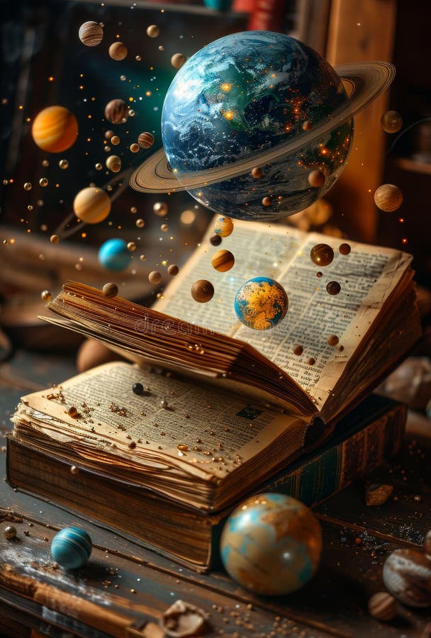 Discover the Universe in Books Stock Photo - Image of book, literature ...