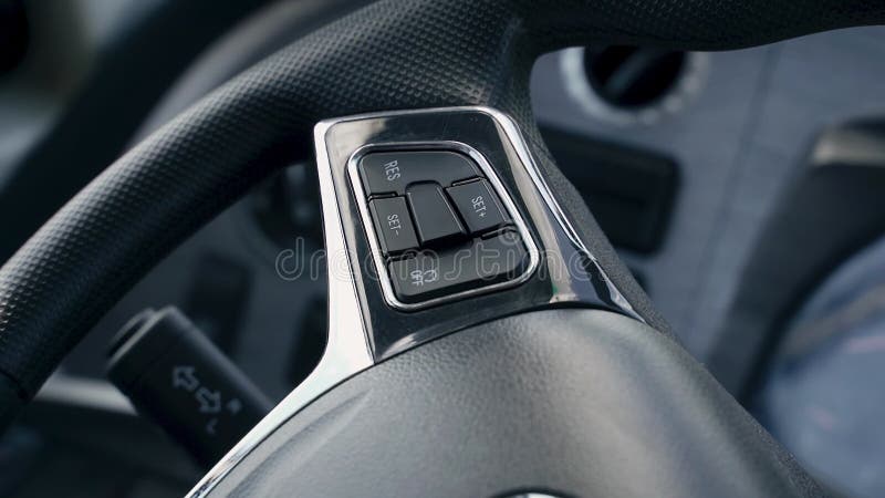 Exploring Vehicle Control Options on Steering Wheel Interface Stock ...