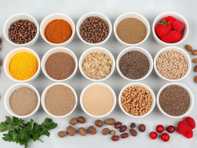 Explore Vegan Protein-Rich Foods a Vibrant Flat Lay of Plant-Based ...