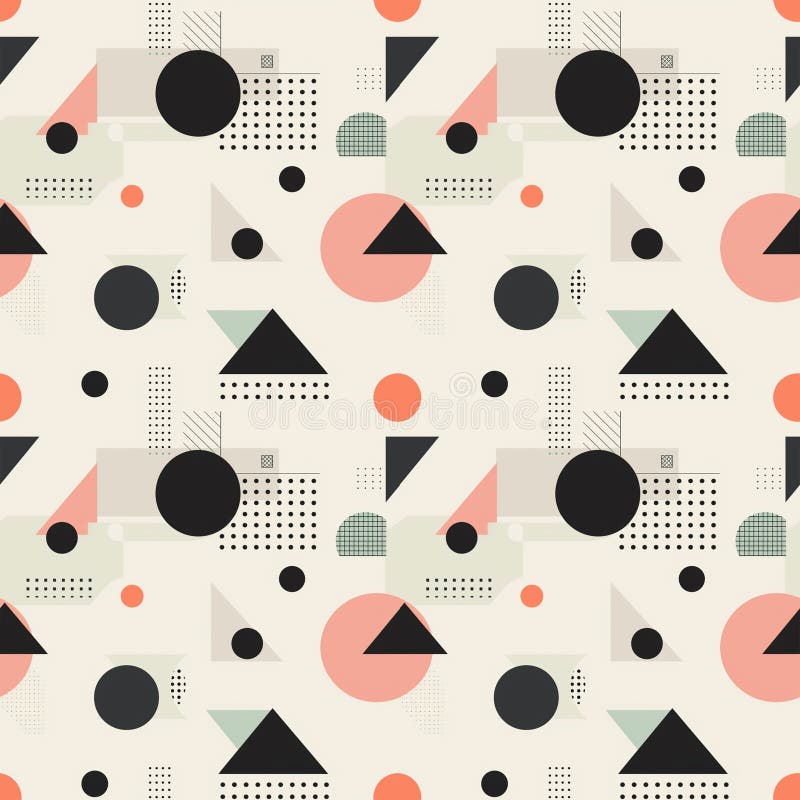 Geometric Minimalist Pattern with Clean Lines and Subtle Pastel Colors ...