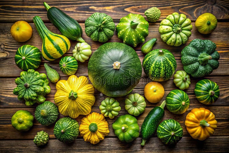 A Bountiful Harvest: Exploring Diverse Green Squash Varieties on a ...