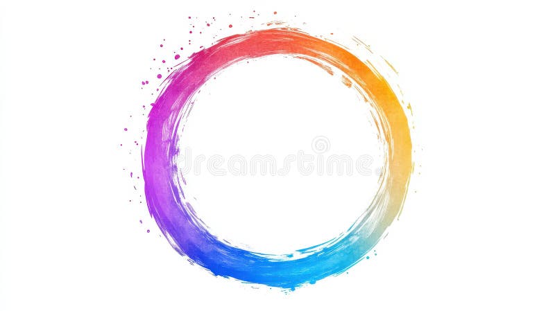 Discover a Vibrant Circular Frame with a Gradient, Perfectly Designed ...