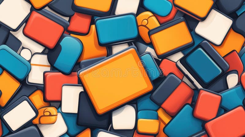 Discover a Vibrant Vector Pattern Showcasing Modern Computer Designs ...