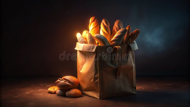 Discover the Warmth and Simplicity of Rustic Bread at a Nighttime ...