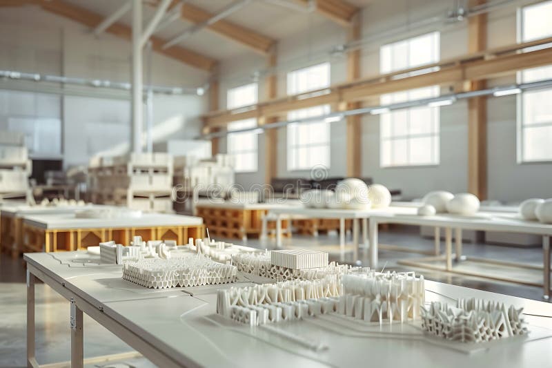 Efficient Industrial Storage Hall Featuring Material Organization Stock ...