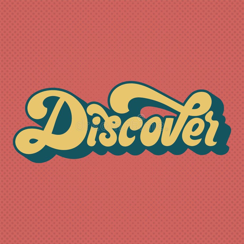 Discover Word Typography Style Illustration Stock Vector - Illustration ... Discover Word Typography Style Illustration Stock Vector - Illustration ...