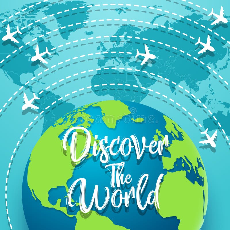Discover the World Concept with Flying Around the World Stock ...