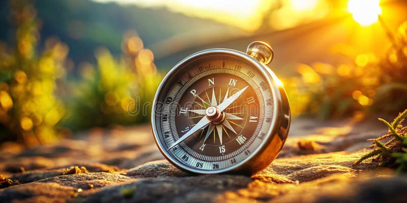 Discover Your North a Minimalist Compass Image Highlighting Navigation ...