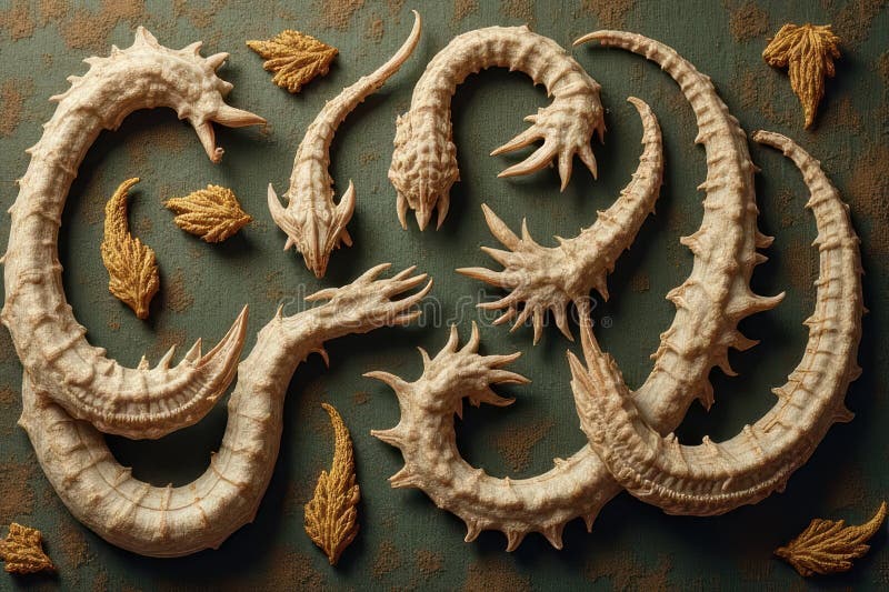 Discovering Dragon Lore through Time S Magical Remains Stock ...