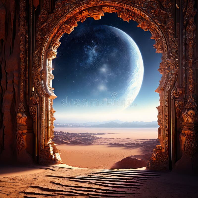 Discovering a Hidden Gateway To the Infinite Dreaming about Dic Stock Illustration ...