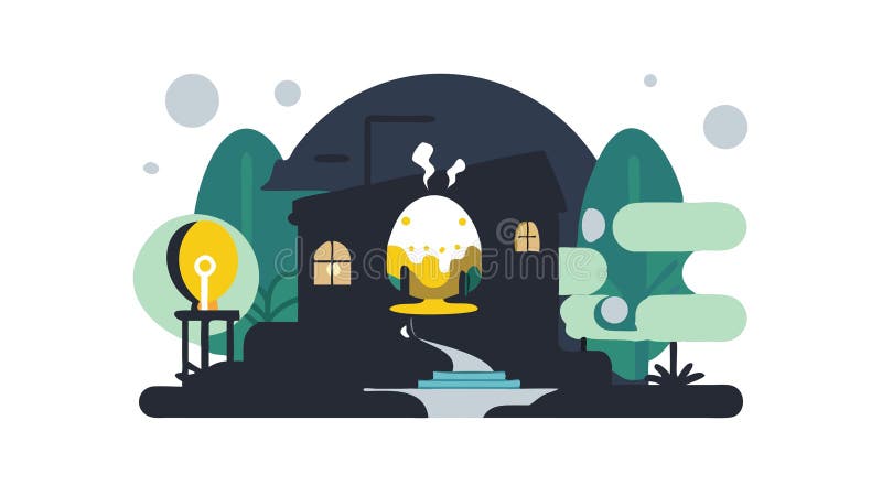 Discovering Ideas in a Hidden Environment. Vector Design Generative AI ...