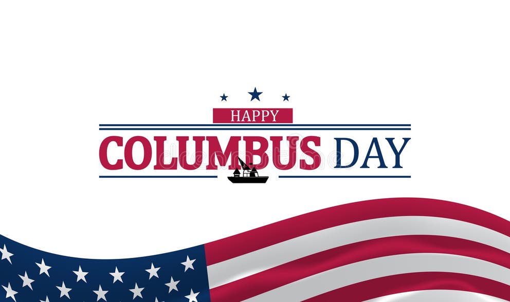 Discovering Joy Celebrating Columbus Day Stock Vector - Illustration of ...