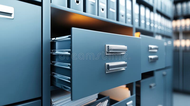 Discovering Organized Chaos in a Sleek 3D-rendered Filing Cabinet Full ...