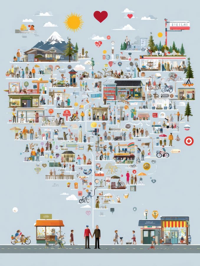 Discovering Random Acts of Kindness through a Heart-Shaped Infographic ...