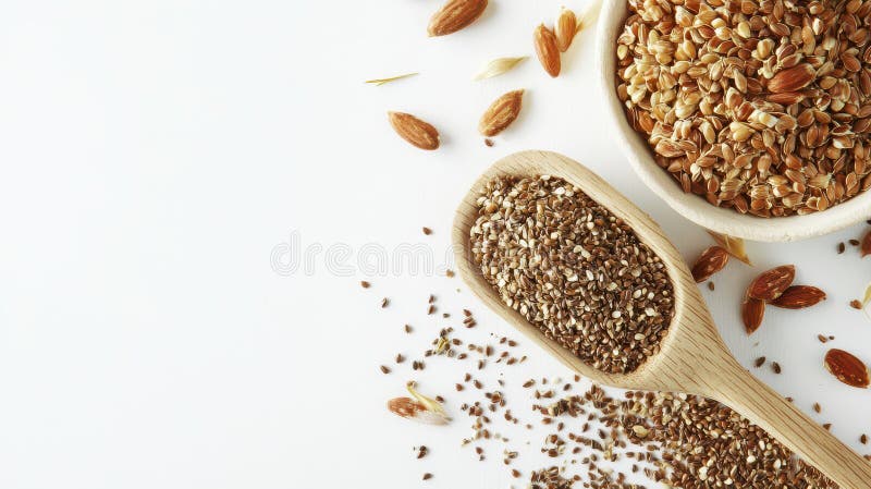 Discovering Seeds and Nuts Naturally Stock Image - Image of vitamins ...