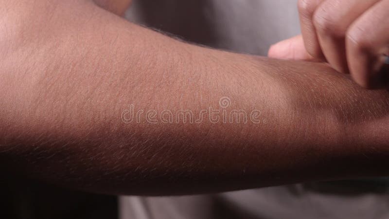 Discovering Texture and Sensation on Human Skin Stock Footage - Video ...